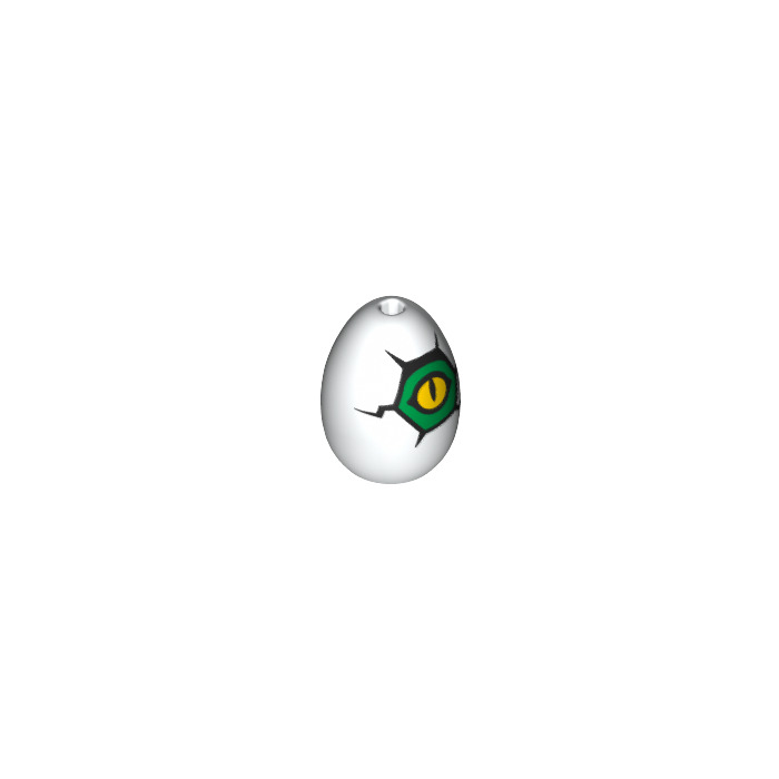 Lego Parts Jurassic Park 24946pb02 - Egg with Dinosaur Eye and Cracks ...