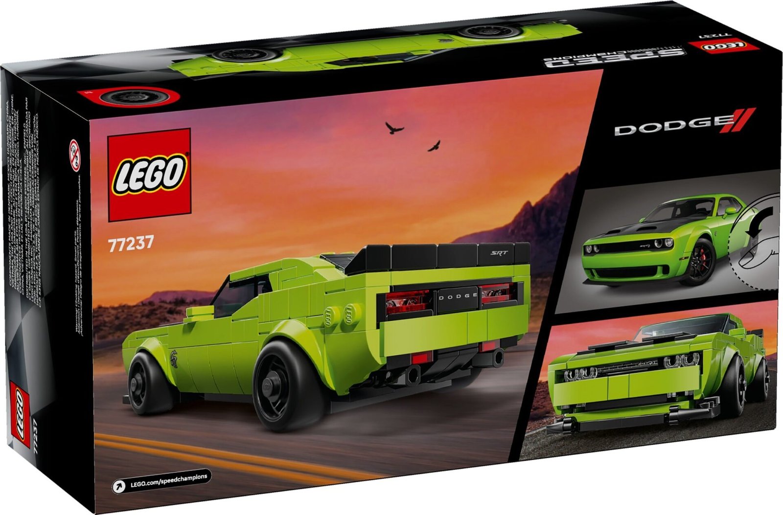 LEGO® Speed Champions 77237 - Masina sport Dodge Challenger SRT Hellcat ...